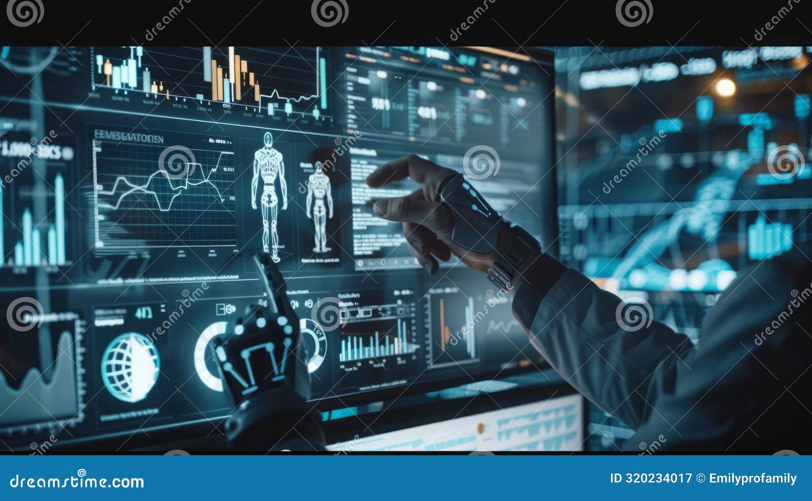 Man Pointing at Computer Screen Stock Image - Image of brainstorming, mentorship: 320234017