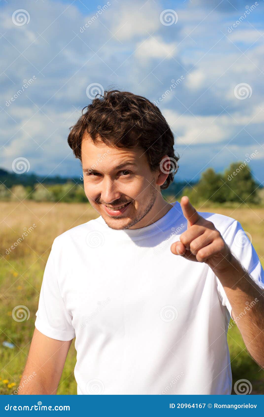 Man pointing the finger stock image. Image of person - 20964167