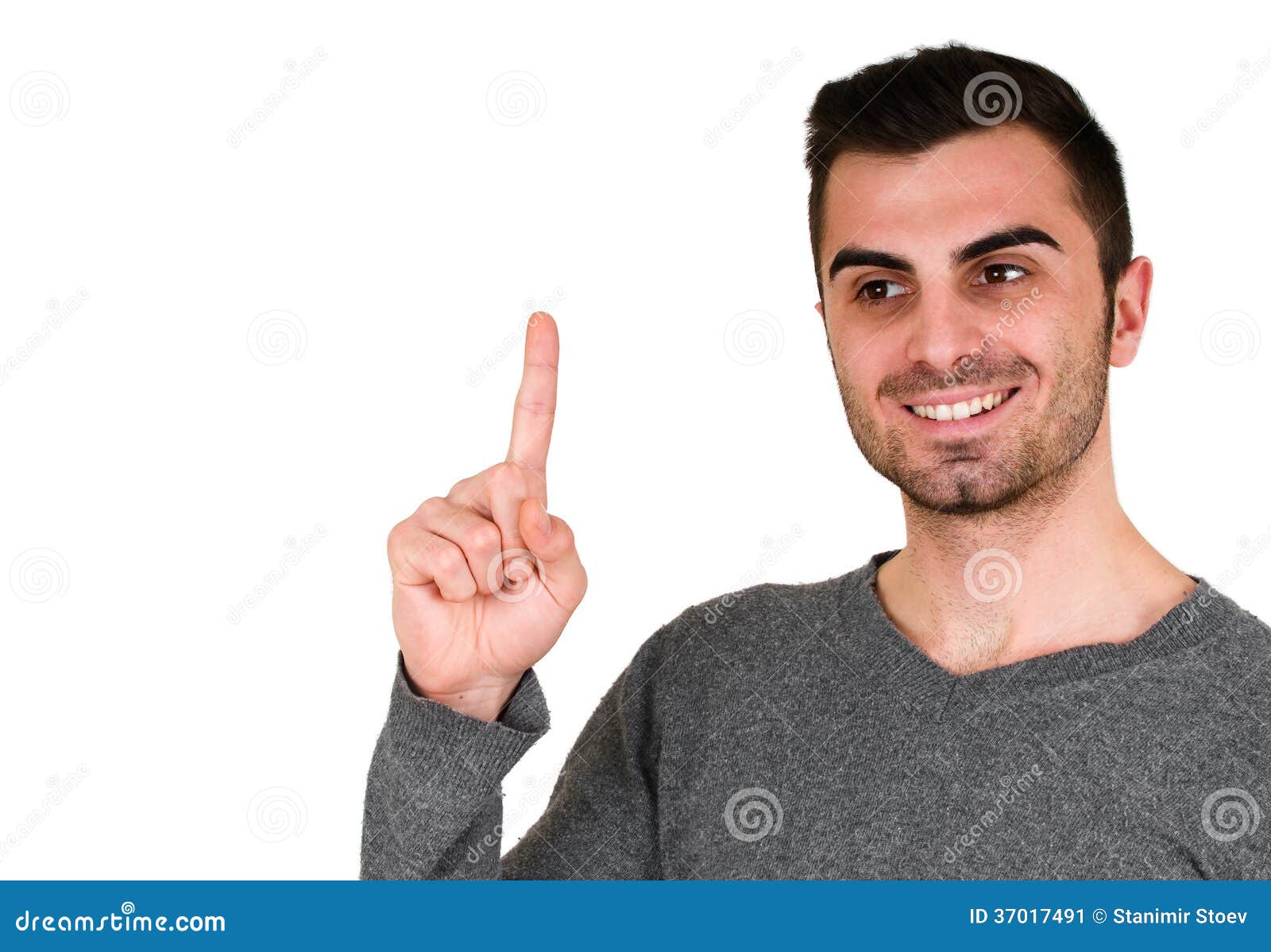 Man pointing finger stock image. Image of direction, closeup - 37017491