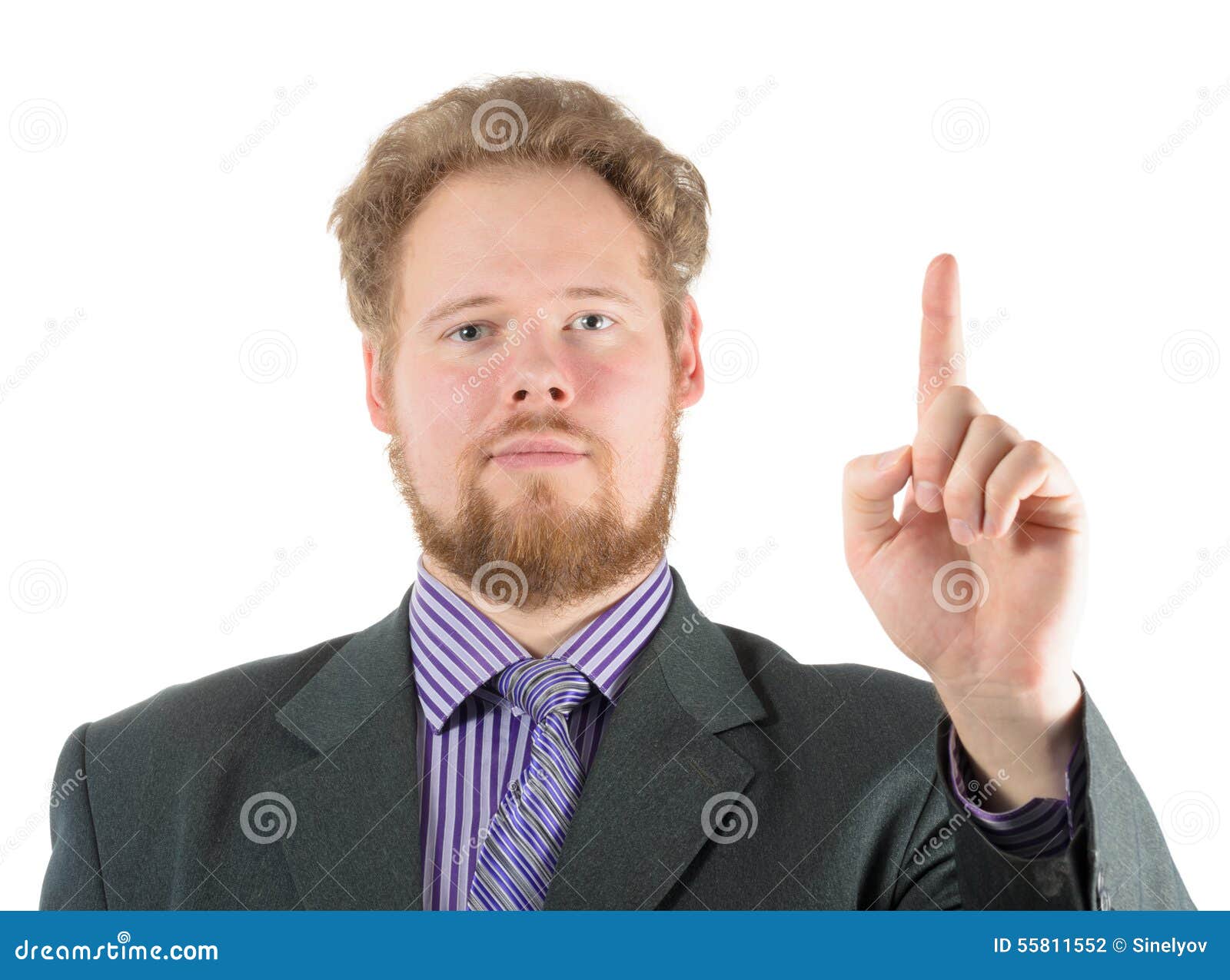 Man pointing the finger up stock photo. Image of lounge - 55811552