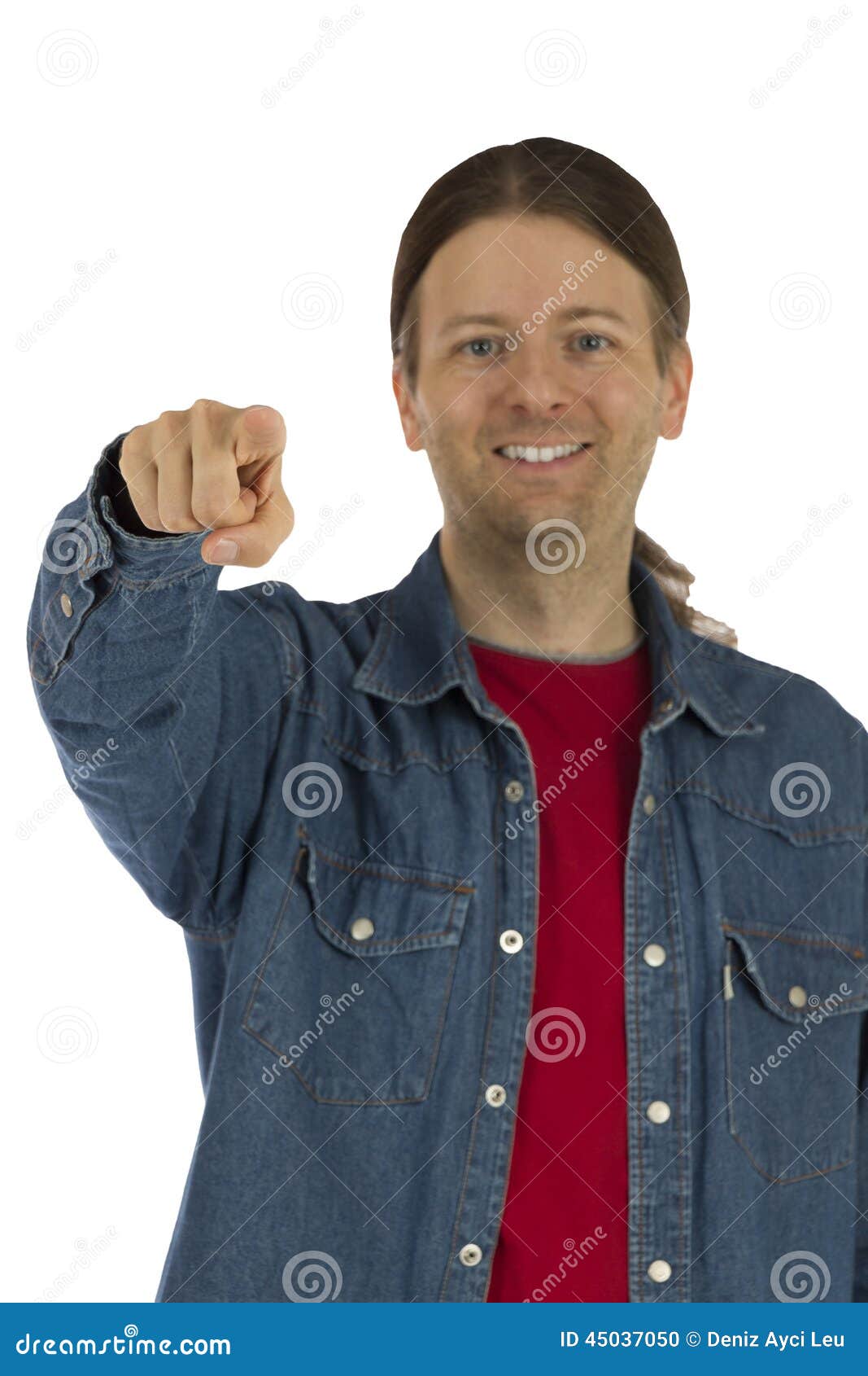 Man Pointing Forward His Finger Stock Photo - Image of choosing, finger ...