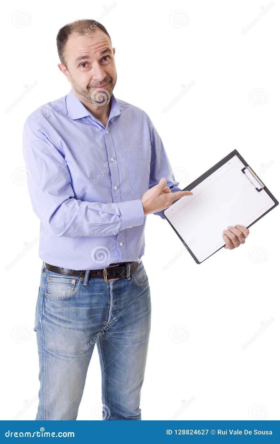 Man pointing stock image. Image of joyful, casual, male - 128824627