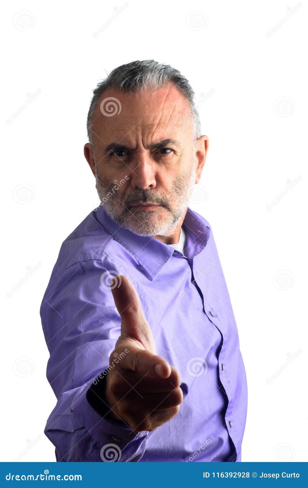 A Man Pointing with a Gun that is the Finger Stock Photo - Image of ...