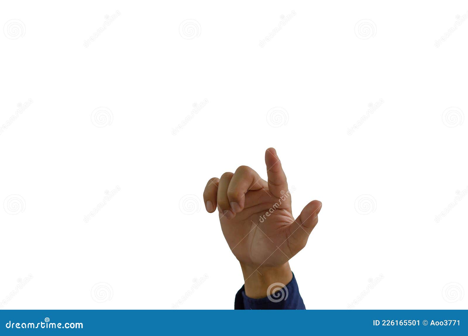 Man Pointing Hand on a White Background Stock Image - Image of business ...