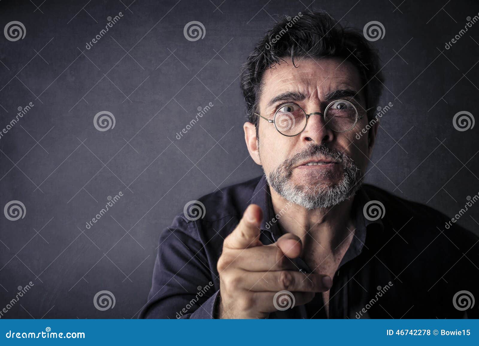 Man pointing out something stock photo. Image of male - 46742278
