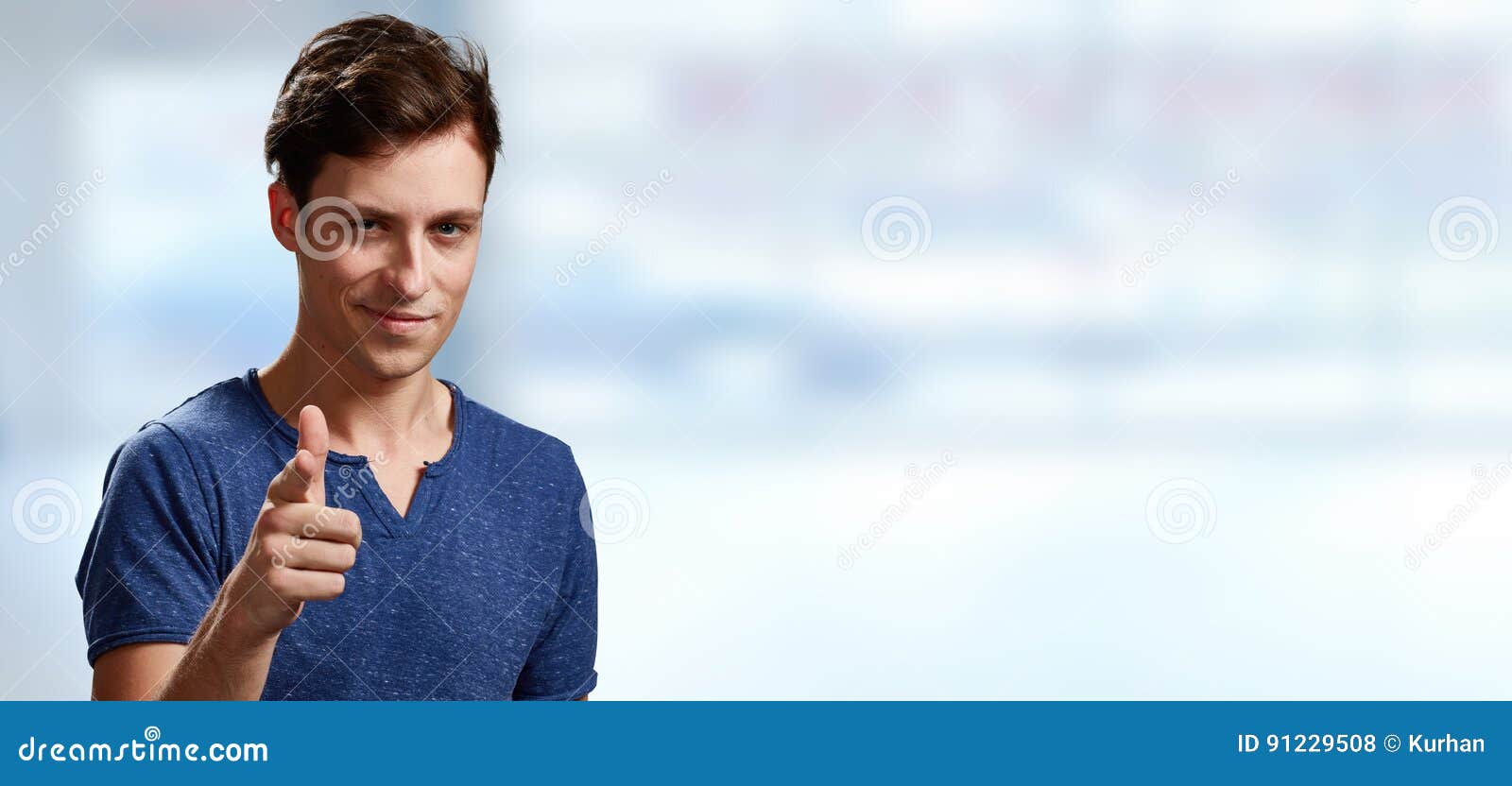 Man pointing to the camera stock photo. Image of determined - 91229508