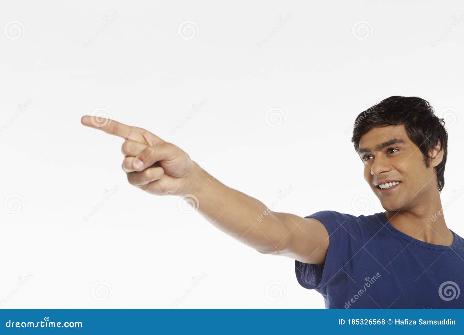 Man Pointing Towards the Right Stock Photo - Image of 2529, creativity ...