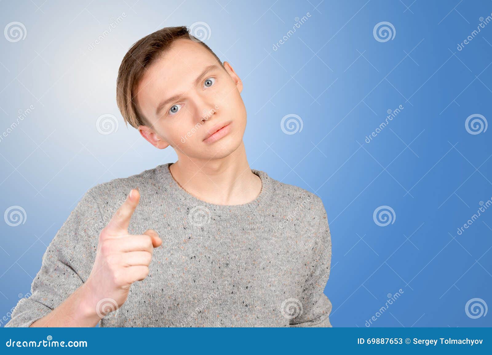 Man pointing at you stock image. Image of casual, studio - 69887653