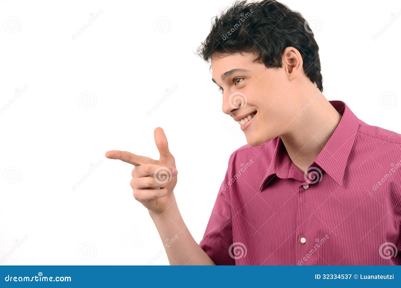 Man pointing. stock image. Image of direction, pointing - 32334537
