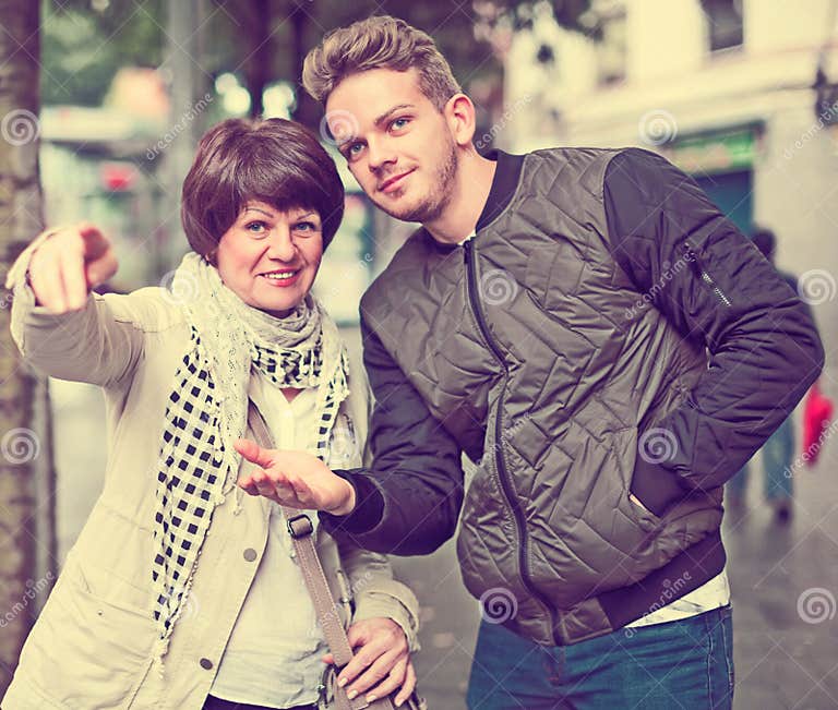 Man points the direction stock image. Image of happy - 80860239