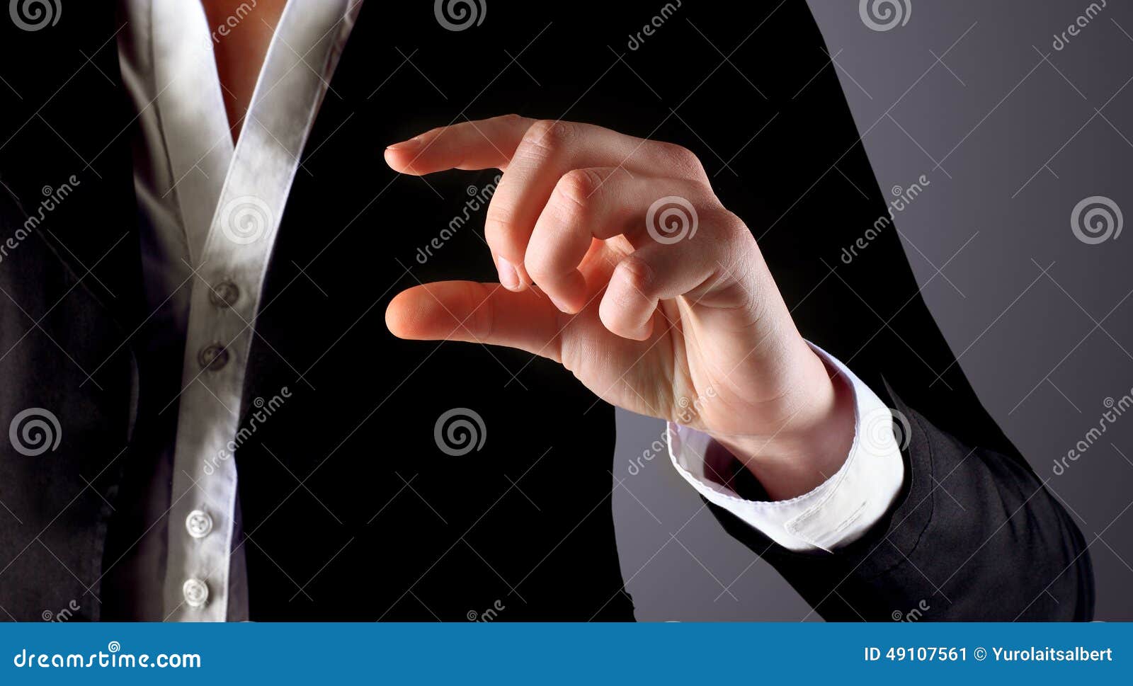 Man points his finger. stock image. Image of arrow, closeup - 49107561