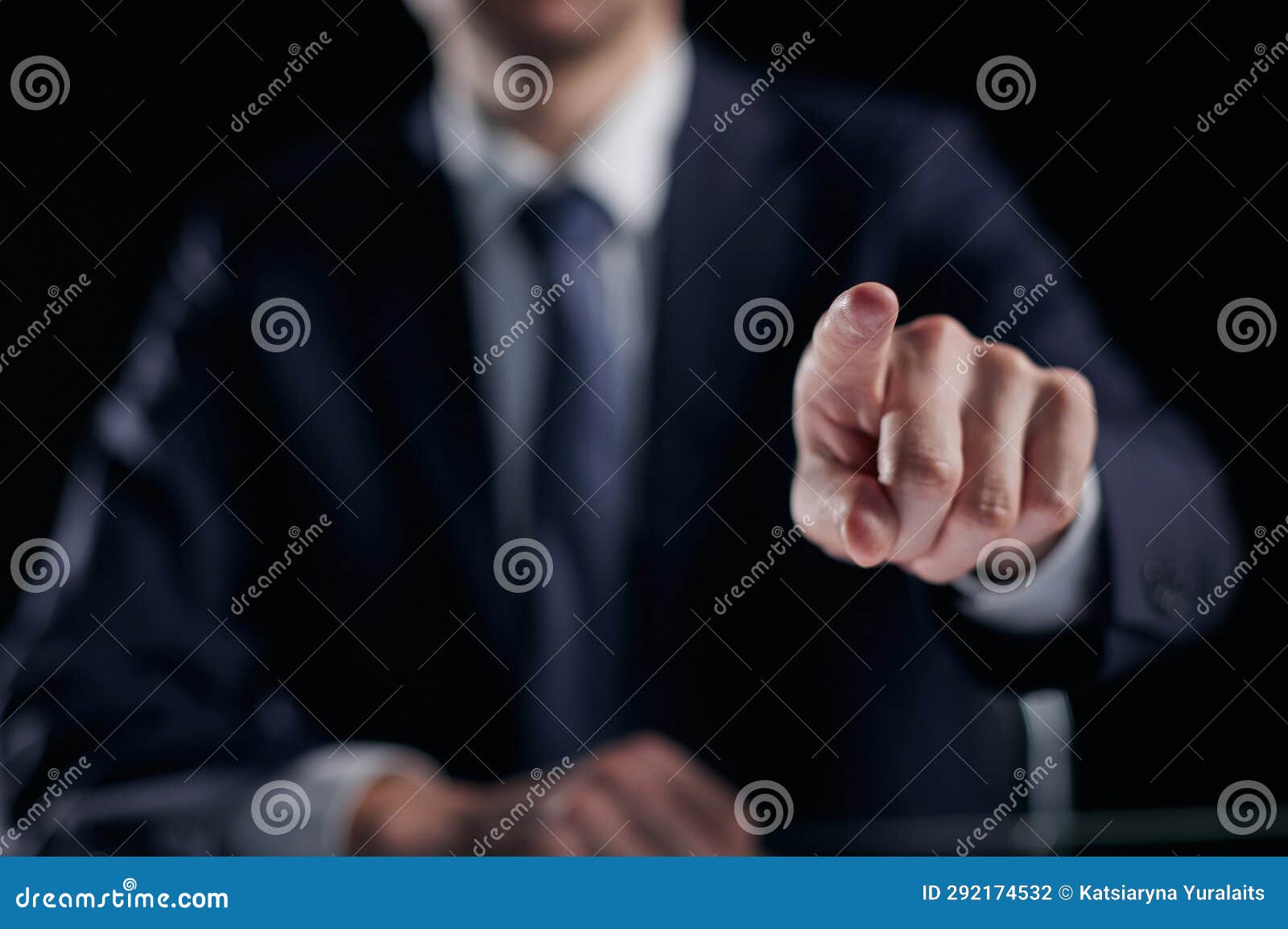 Portrait of Man Pointing with His Finger Stock Photo - Image of anger ...