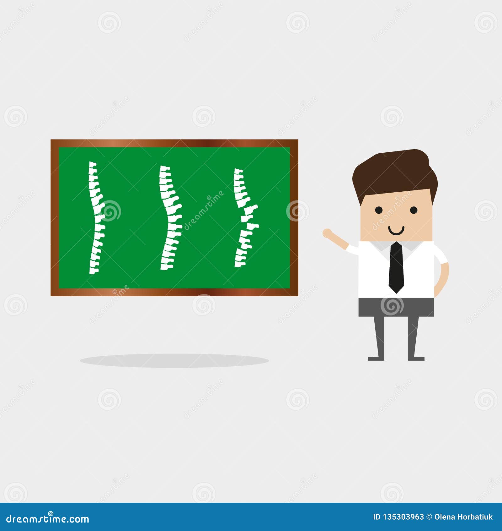 Problems With Spine. Posture Issues. Vertebral Column. X-ray Of ...