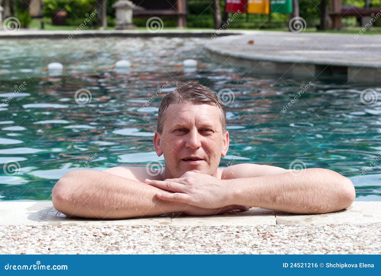 Man in the pool stock photo. Image of water, fullface - 24521216