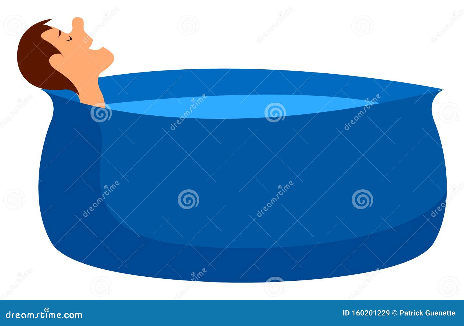 Man in Pool, Illustration, Vector Stock Vector - Illustration of ...