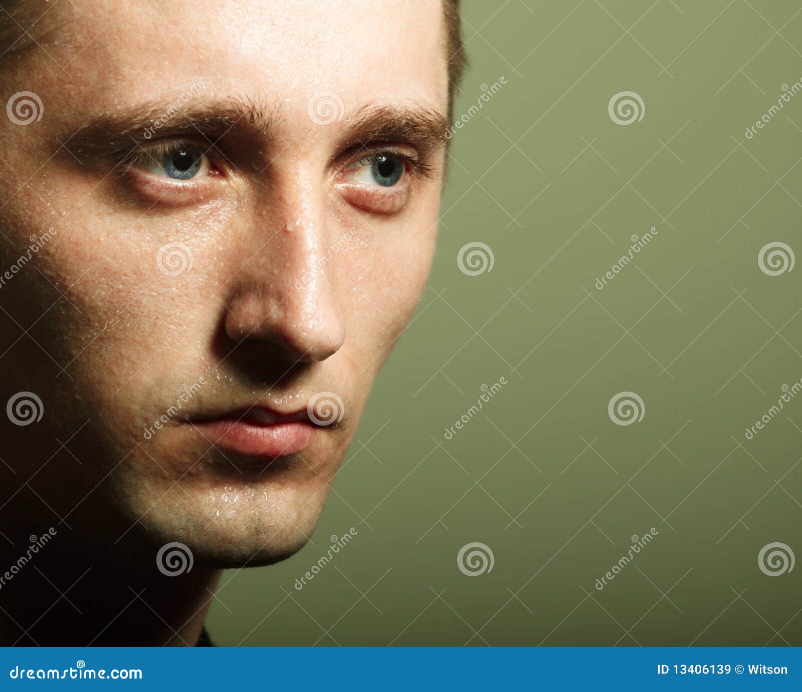 Man portrait stock image. Image of drop, person, face - 13406139