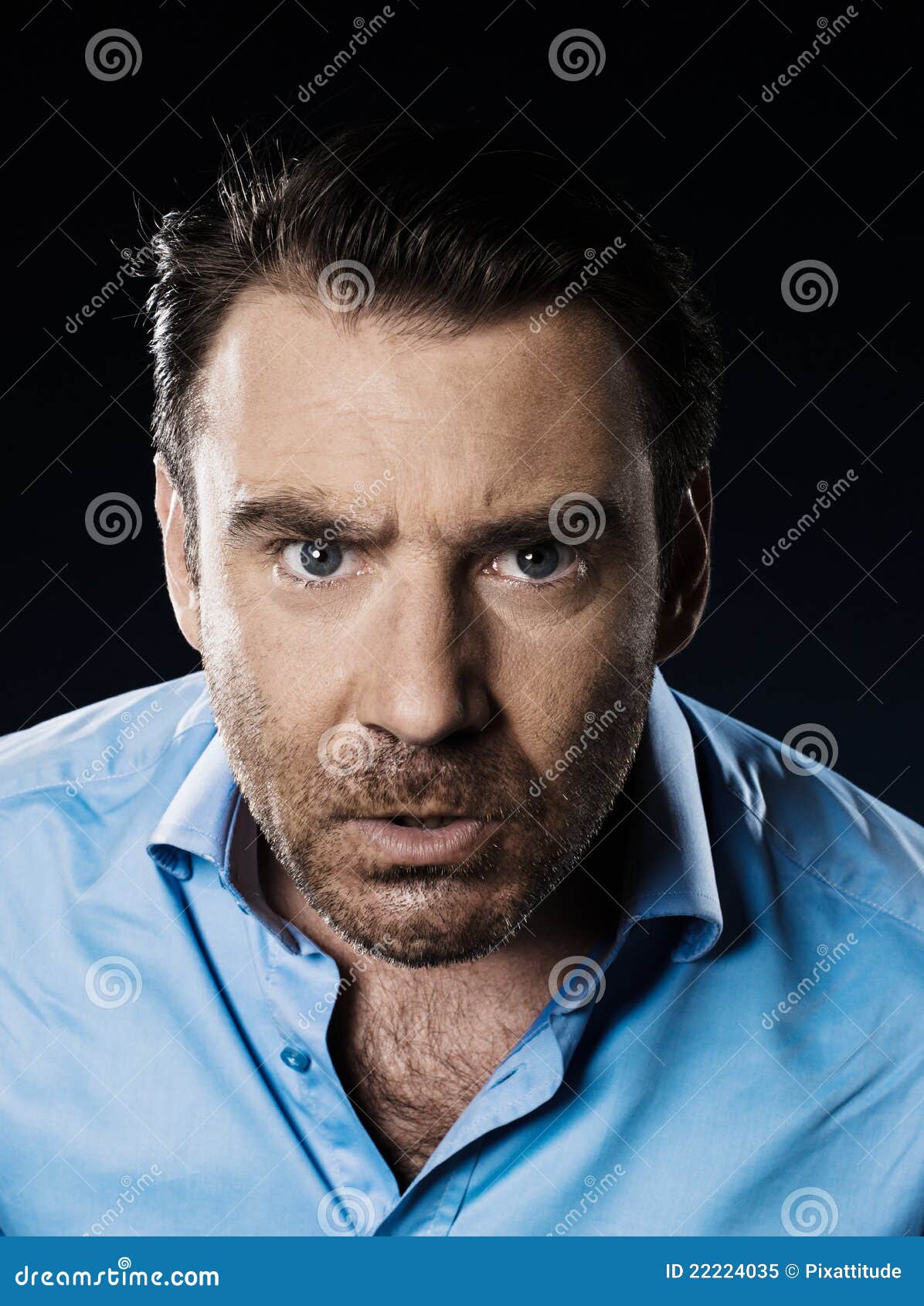 Man Portrait Angry Looking At Camera Royalty Free Stock Photo - Image ...