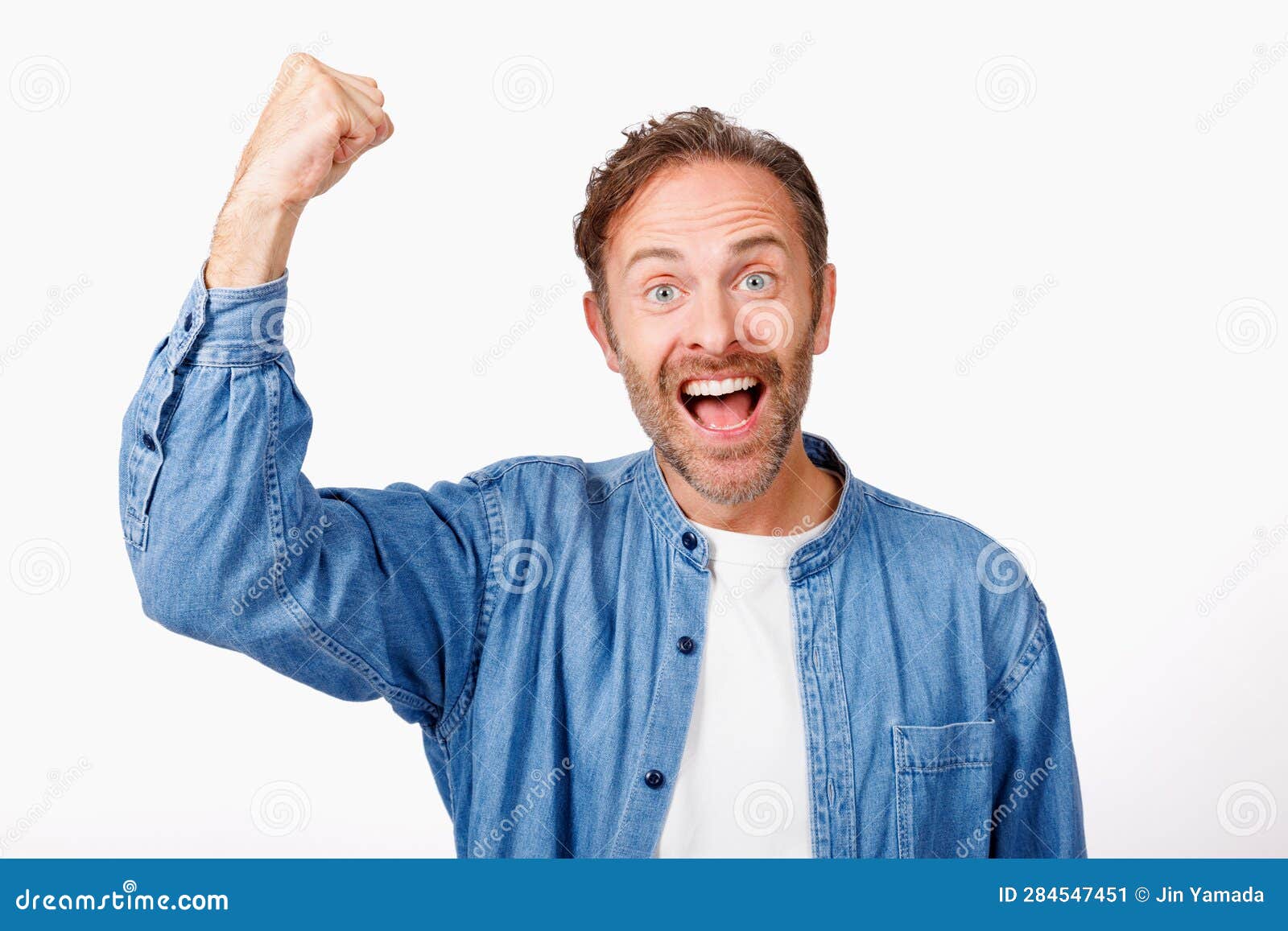 Man portrait stock image. Image of male, charming, cheering - 284547451