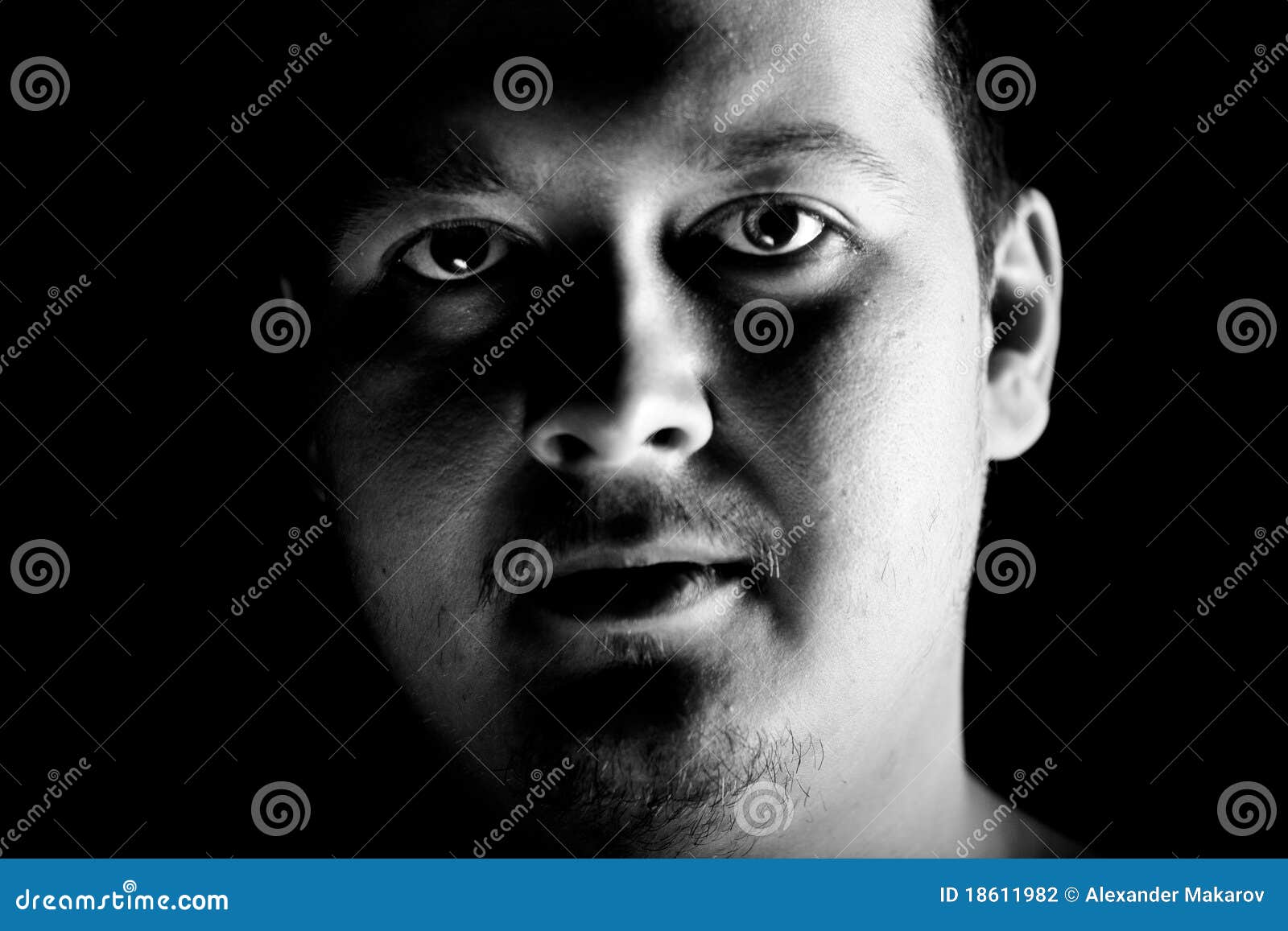 Man portrait. Closeup stock photo. Image of beauty, model - 18611982