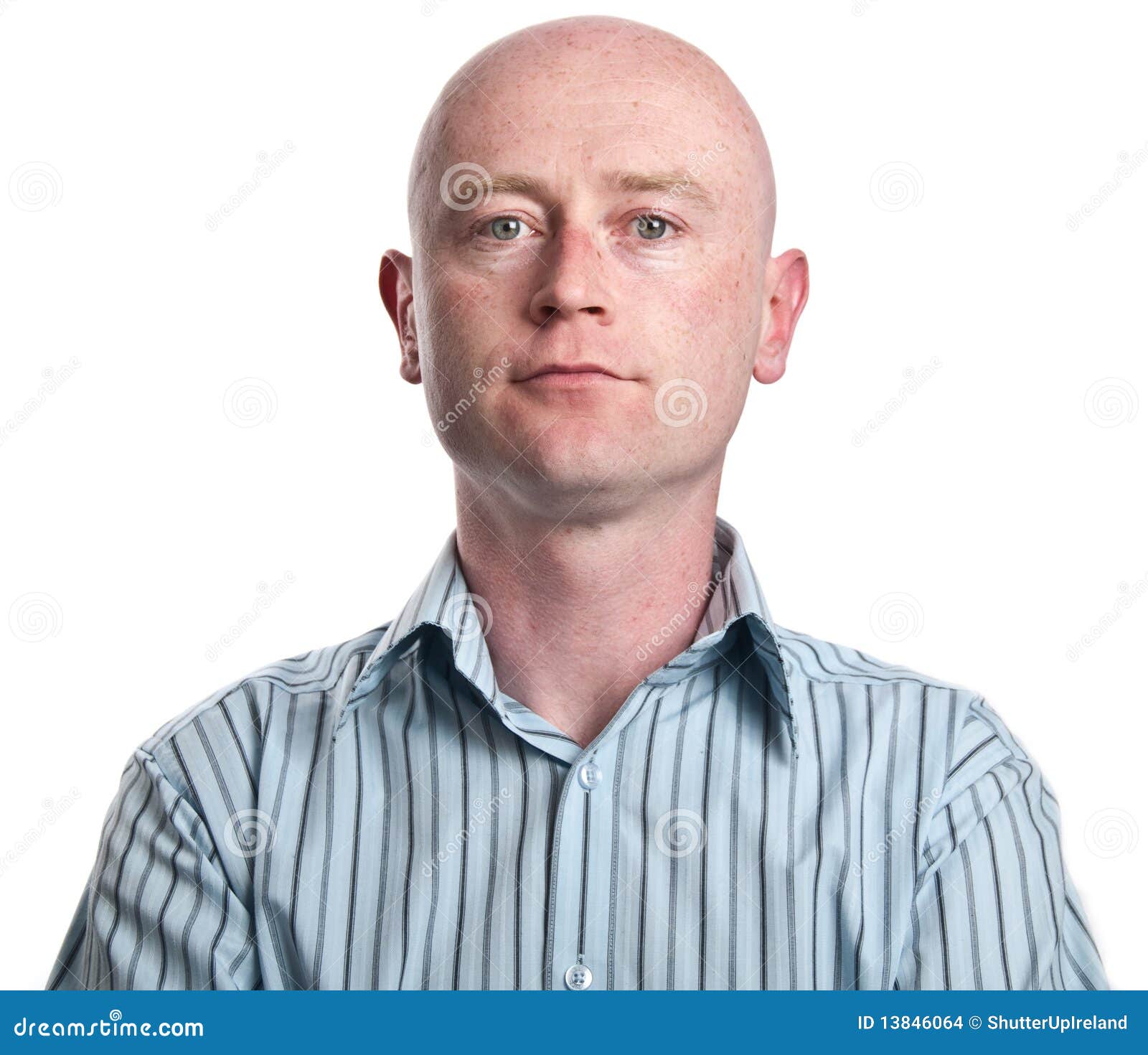 Man Portrait in His 30 S on White Stock Photo - Image of director, blue ...
