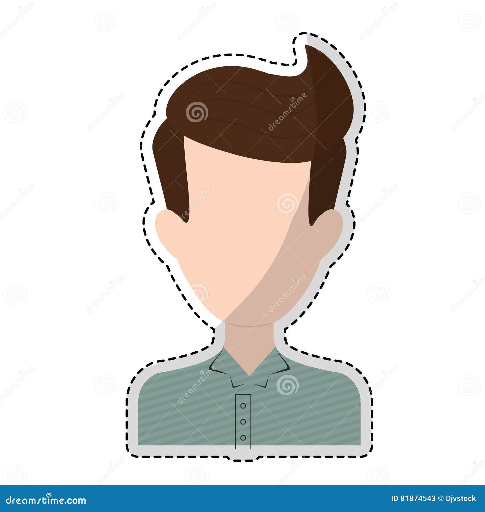 Man portrait icon image stock vector. Illustration of male - 81874543