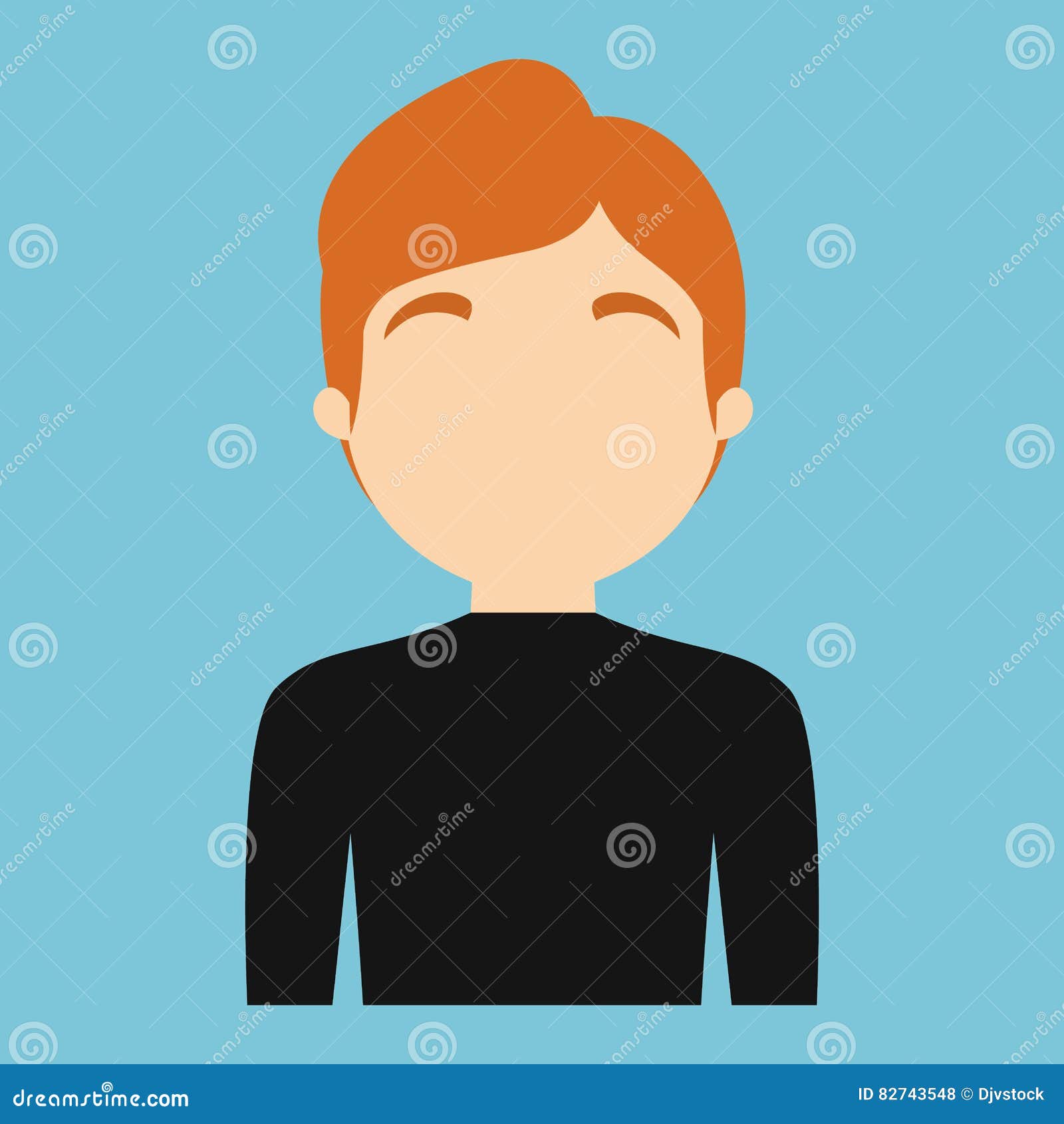 Man portrait icon image stock illustration. Illustration of shape ...