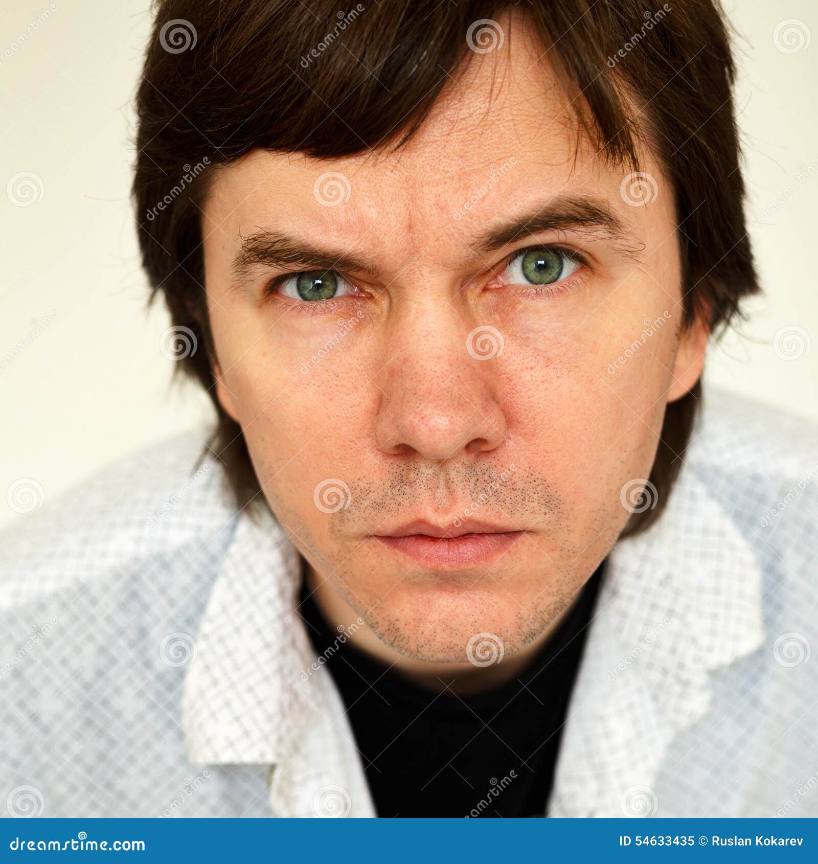 Man portrait. stock image. Image of portrait, male, shirt - 54633435