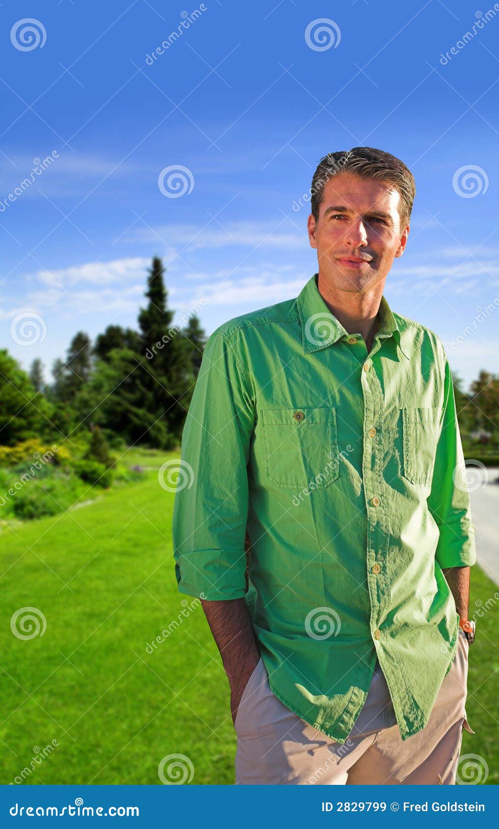 Man portrait outdoor stock image. Image of pose, corporation - 2829799