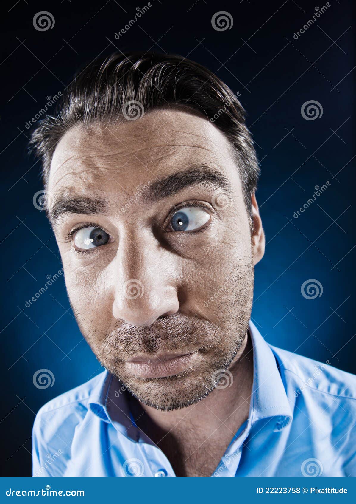 Man Portrait Squinting stock photo. Image of humor, black - 22223758