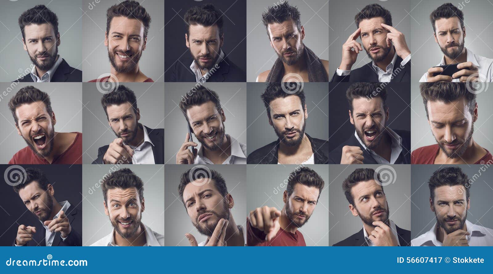 Man portraits stock image. Image of caucasian, masculinity - 56607417