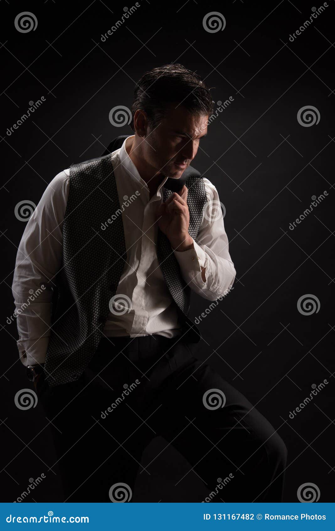 The Man Poses for the Camera Stock Photo - Image of bloke, comely ...