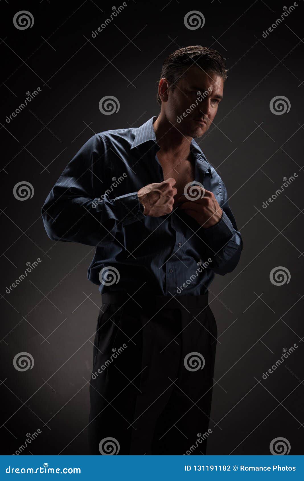 The Man Poses for the Camera Stock Photo - Image of cute, caucasian ...