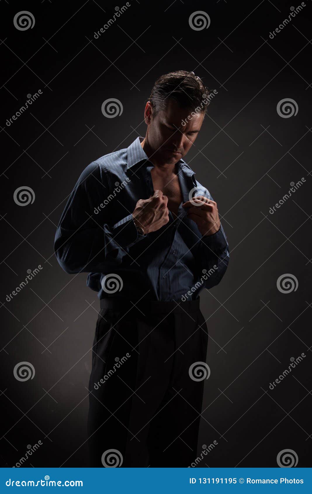 The Man Poses for the Camera Stock Image - Image of attractive ...