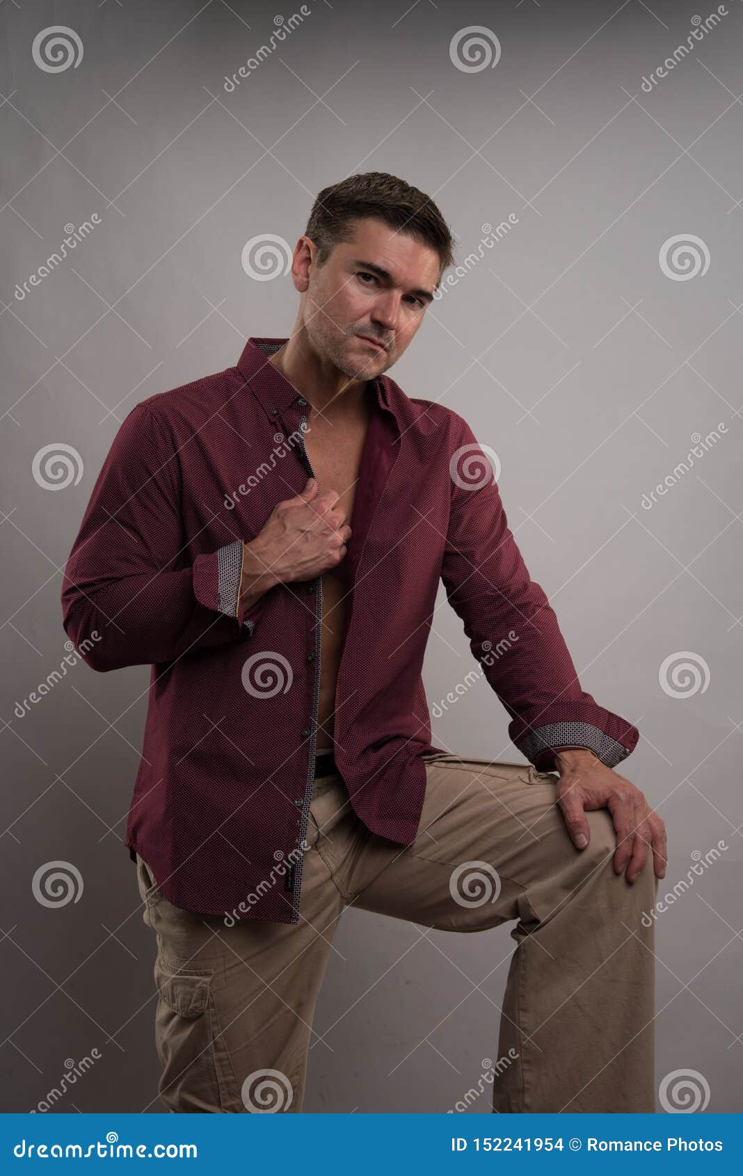 The Man Poses for the Camera Stock Photo - Image of alluring, casanova ...