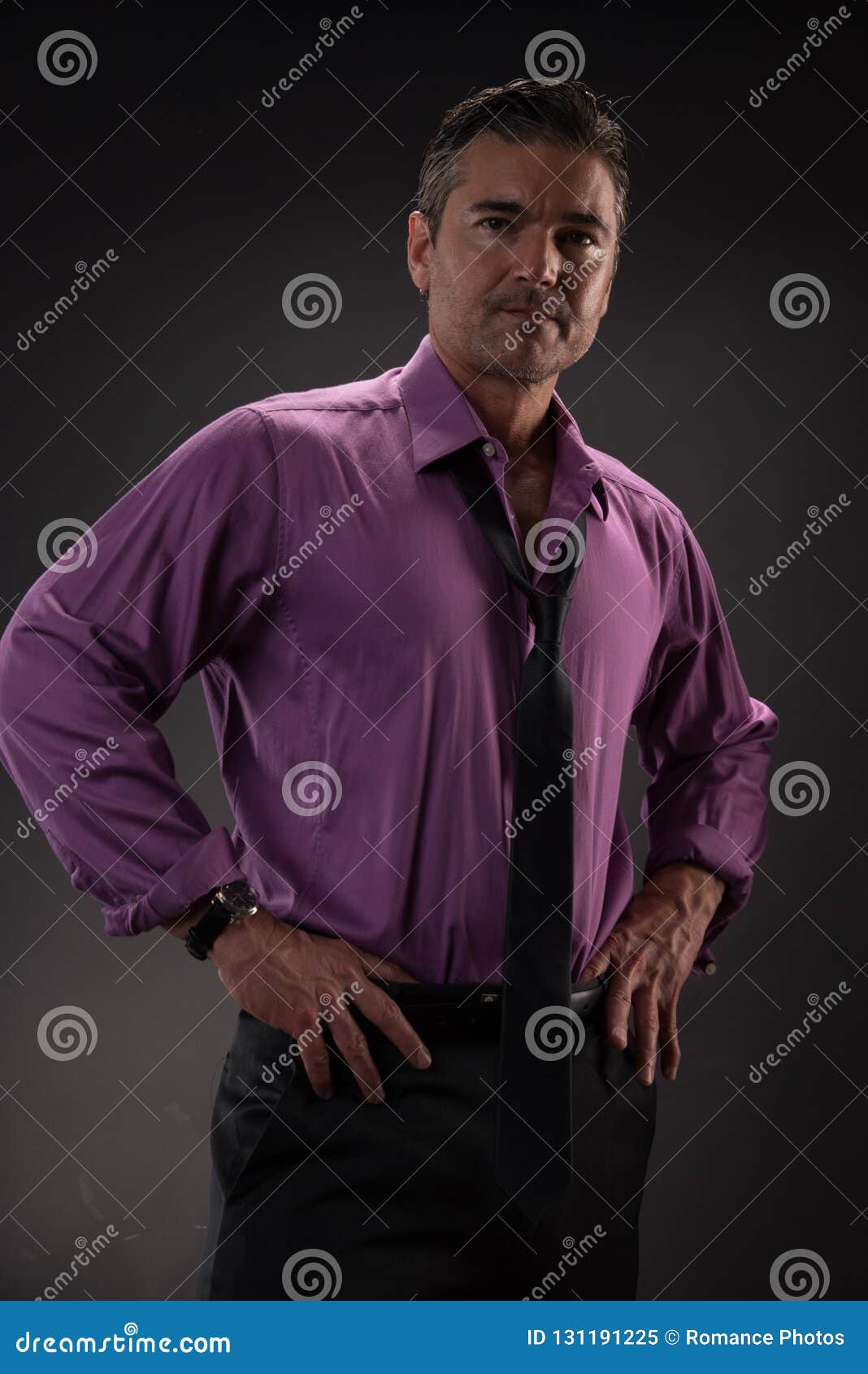 The Man Poses for the Camera Stock Image - Image of fine, attractive ...