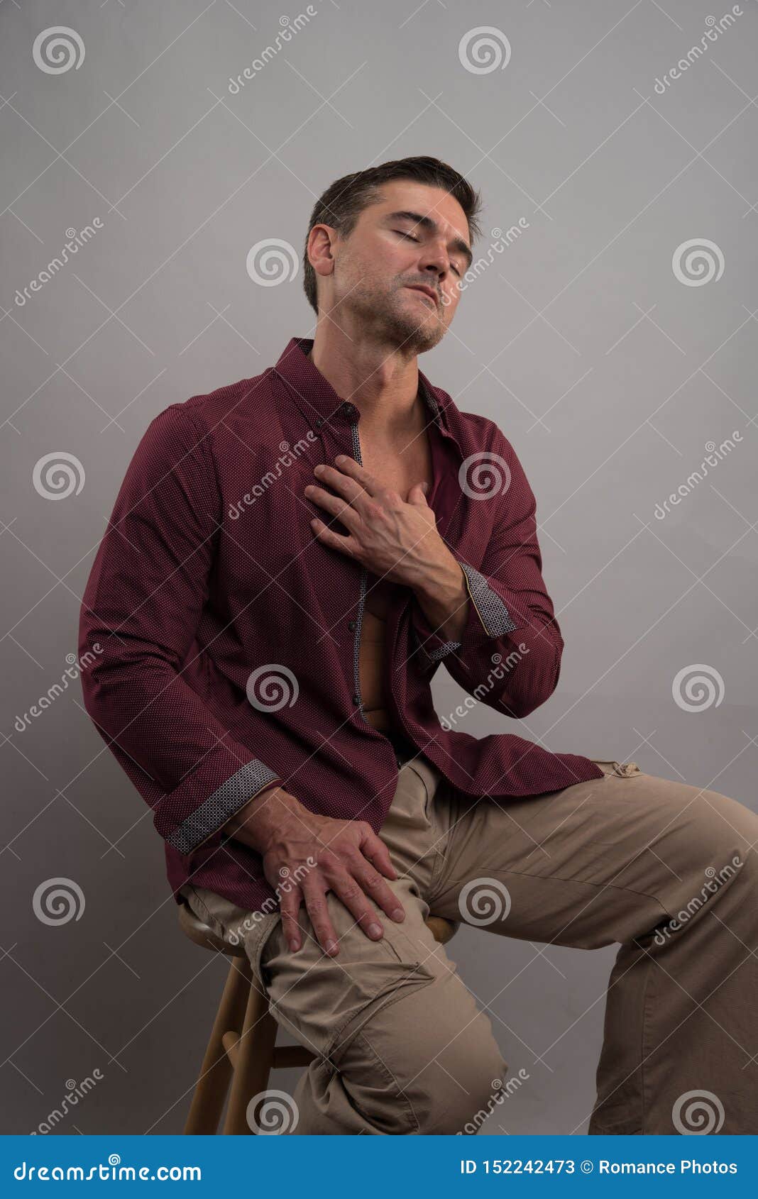 The Man Poses for the Camera Stock Image - Image of charming, bloke ...