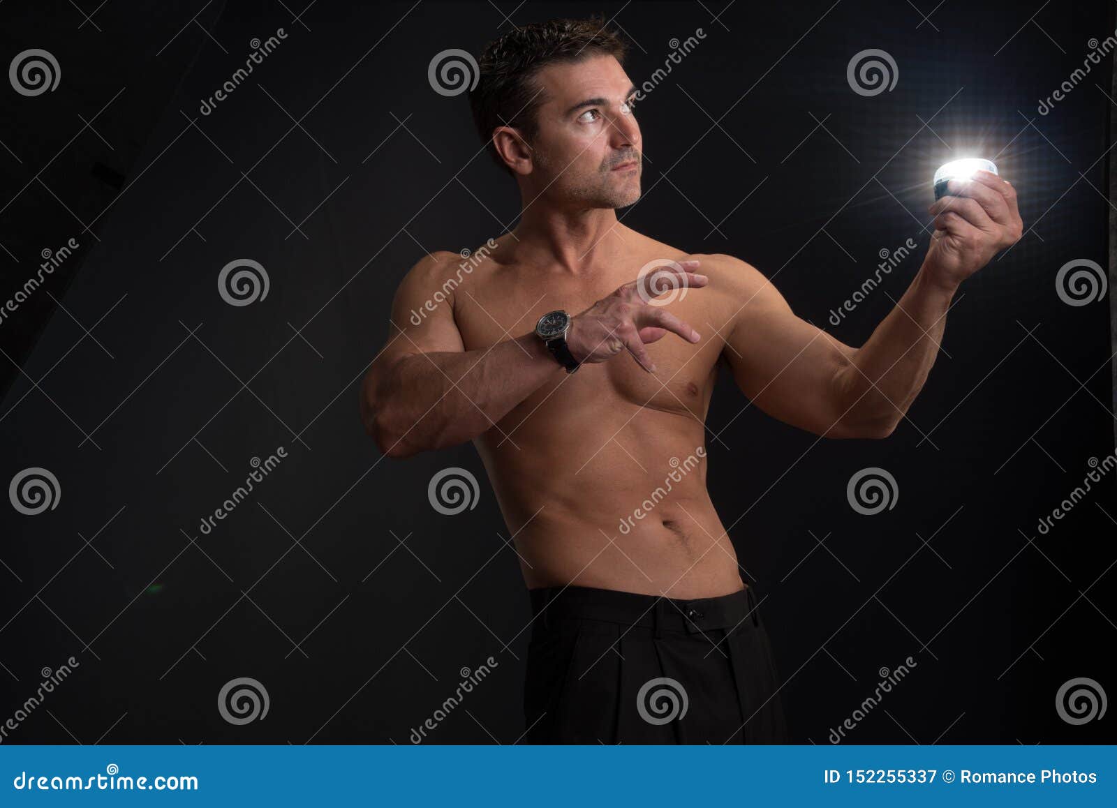 The Man Poses for the Camera Stock Image - Image of caucasian, fine ...
