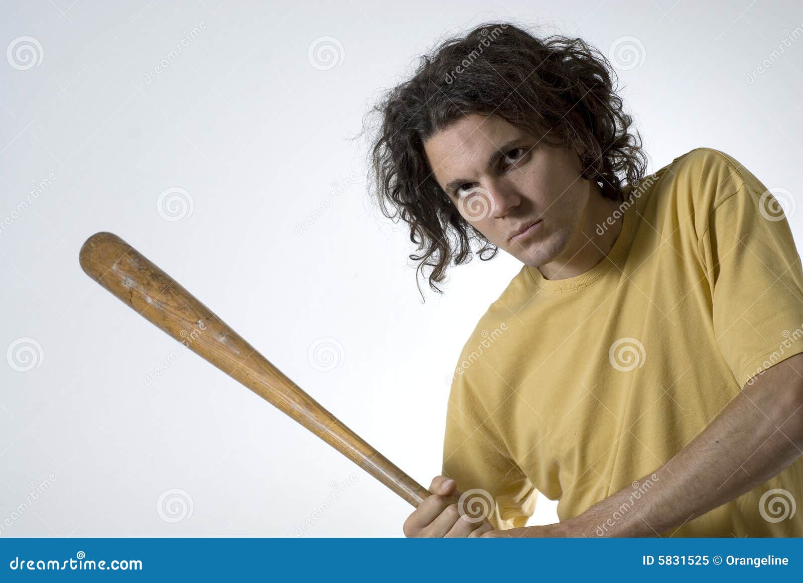 Man Posing with Baseball Bat - Horizontal Stock Image - Image of ...