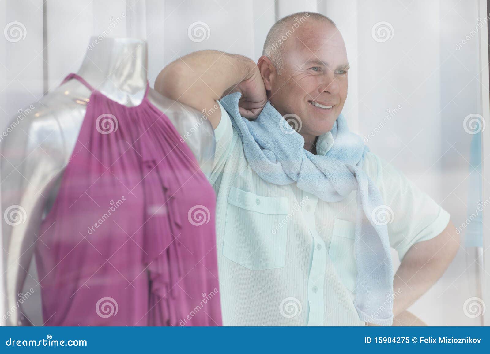 Man posing behind glass stock image. Image of shaved - 15904275