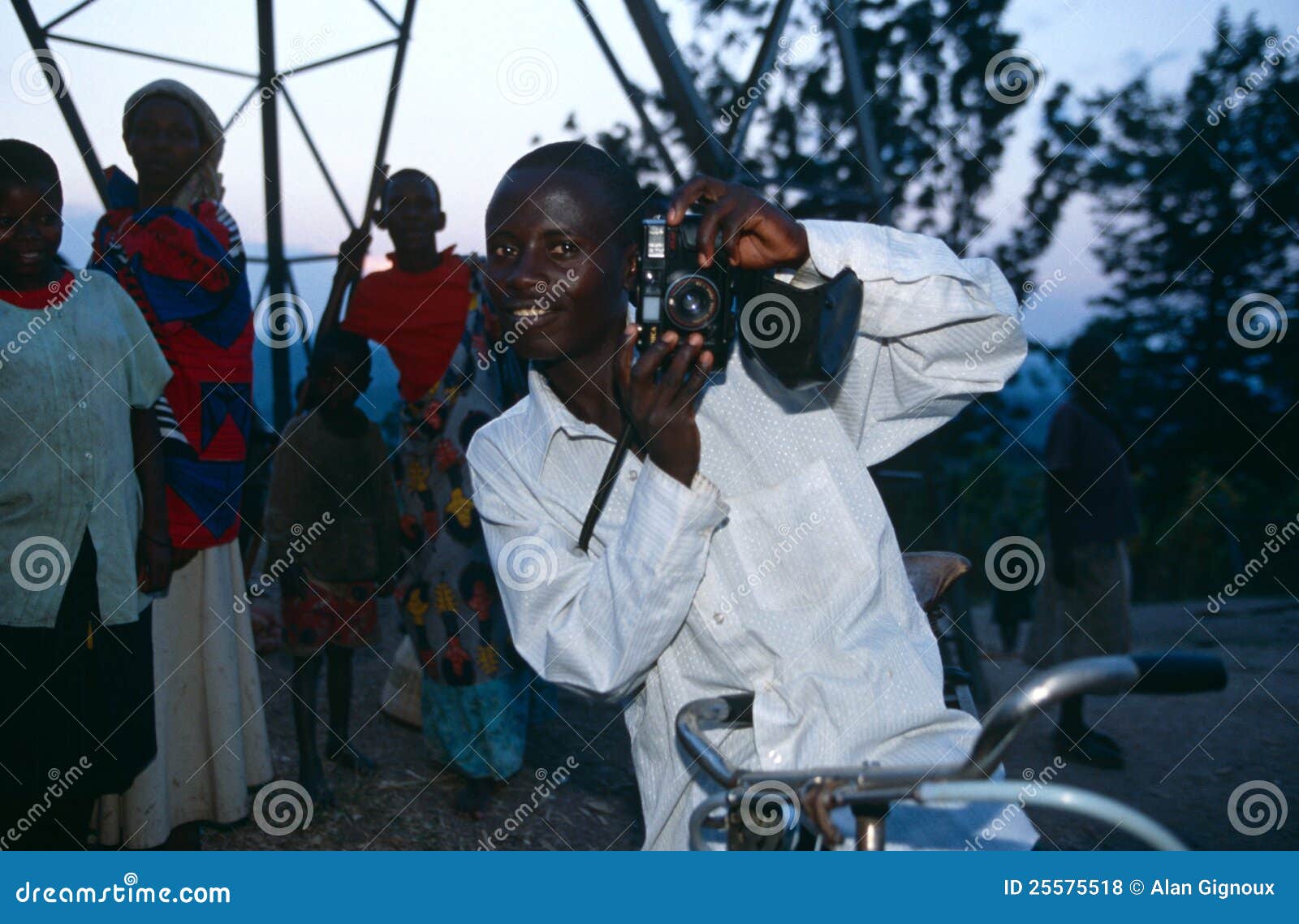 A Man Posing with a Camera in Rwanda. Editorial Stock Photo - Image of ...