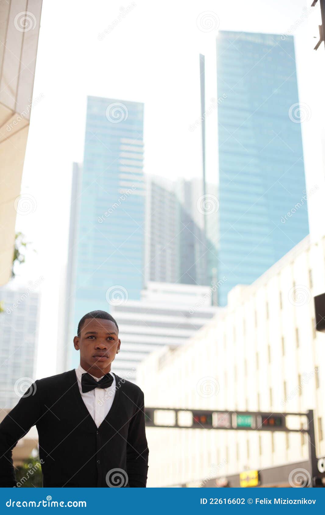 Man Posing at Downtown Miami Stock Photo - Image of american ...