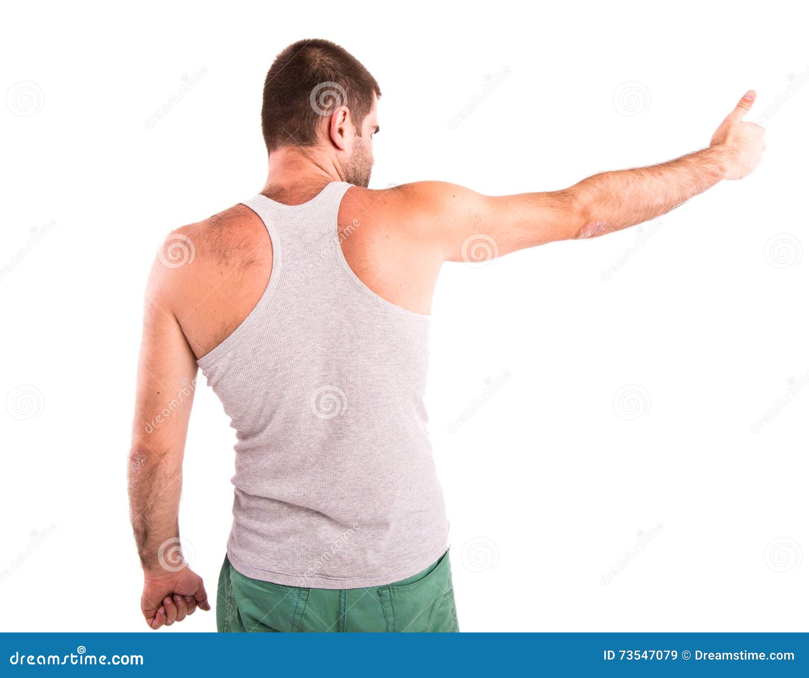 Man posing his back stock image. Image of clothing, healthy - 73547079