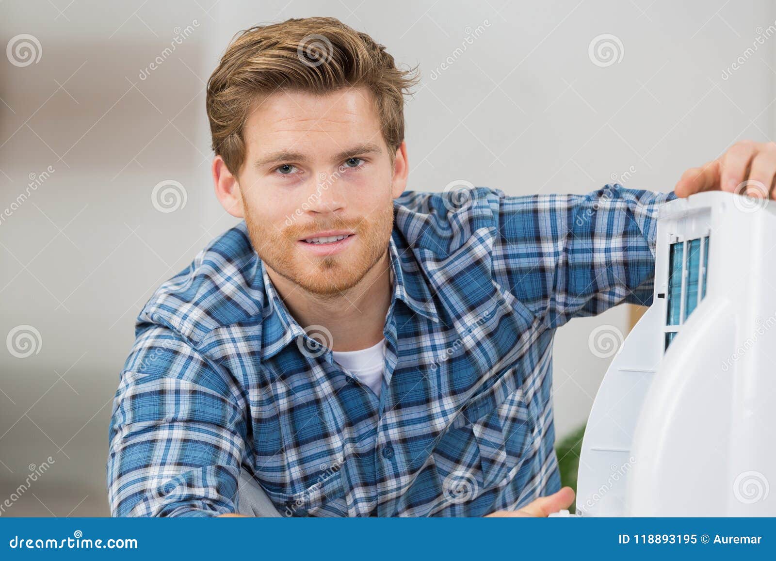 Man posing and smiling stock image. Image of components - 118893195