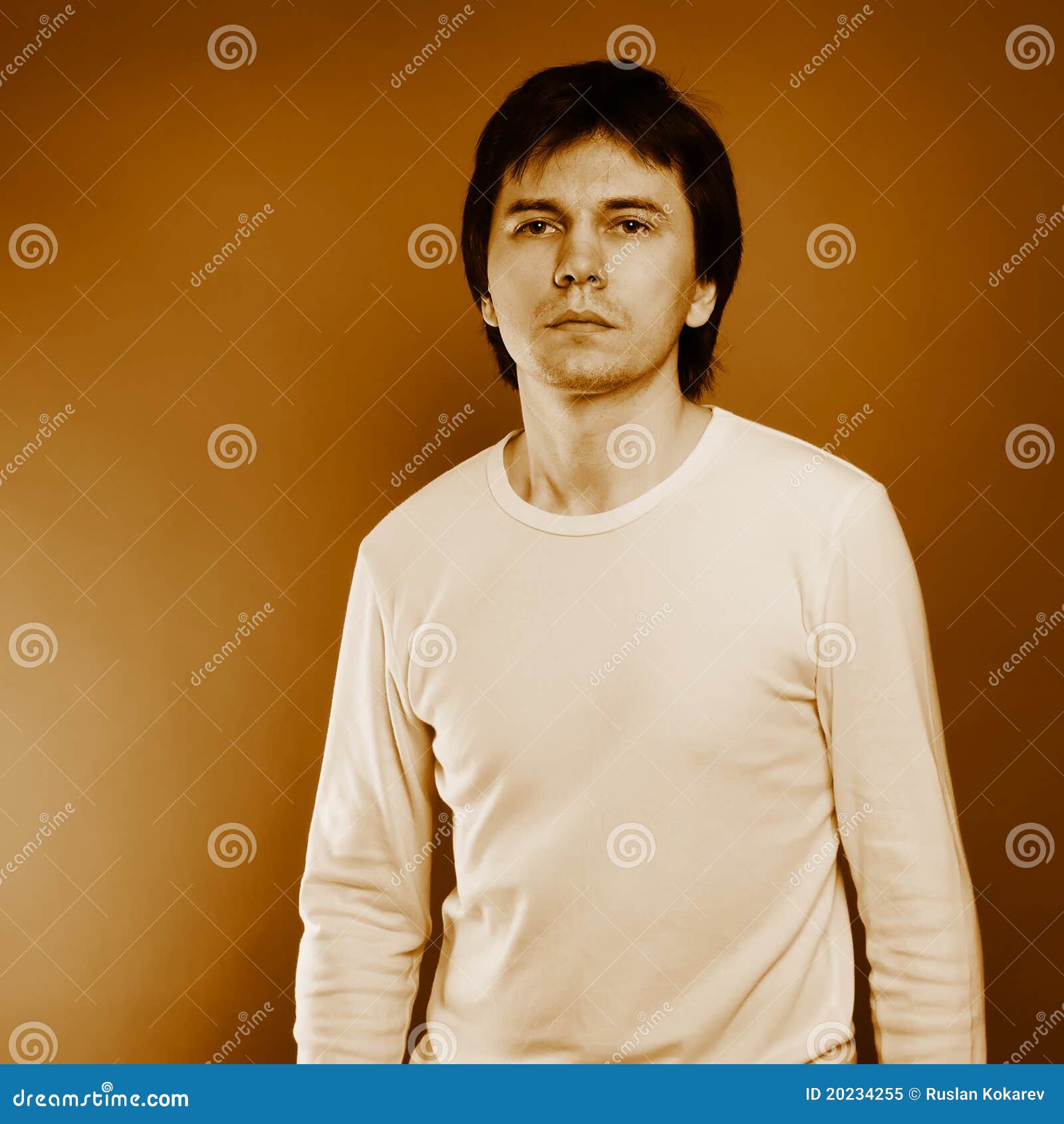 Man posing in the studio. stock image. Image of look - 20234255