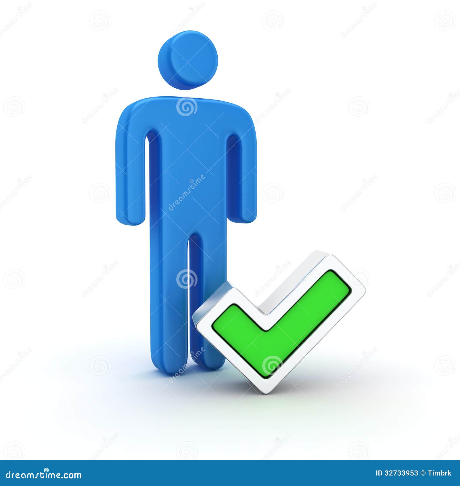 Man positive stock illustration. Illustration of approve - 32733953