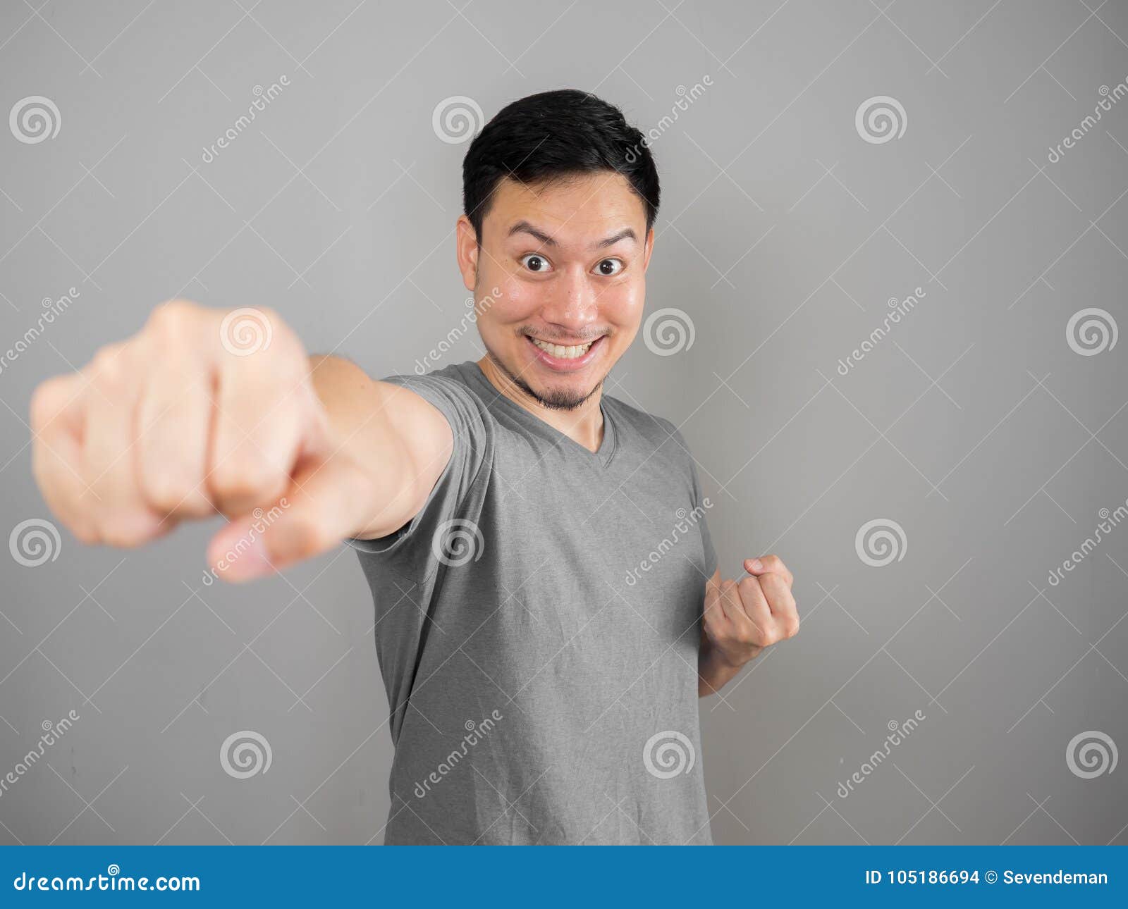 Man with Positive Winning Attitude. Stock Photo - Image of person, pose ...
