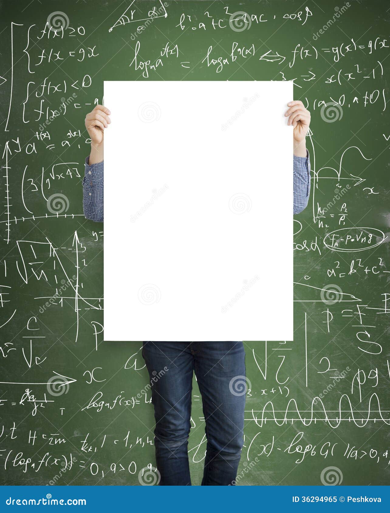 Man with poster stock image. Image of interior, office - 36294965