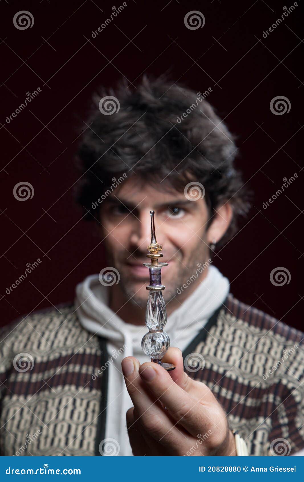 Man with Potion Bottle stock photo. Image of mystery - 20828880
