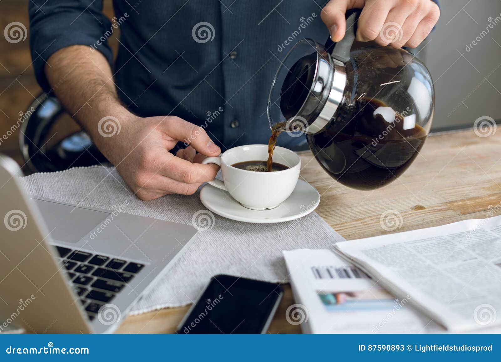 Coffee Pouring With Milk Stock Image | CartoonDealer.com #15275707