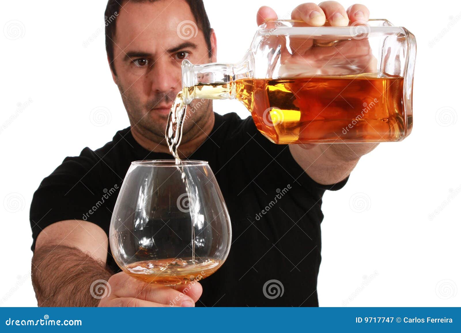 Man pouring whiskey stock image. Image of cocktail, fortified - 9717747